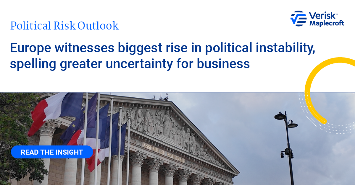 Europe witnesses biggest rise in political instability, spelling ...