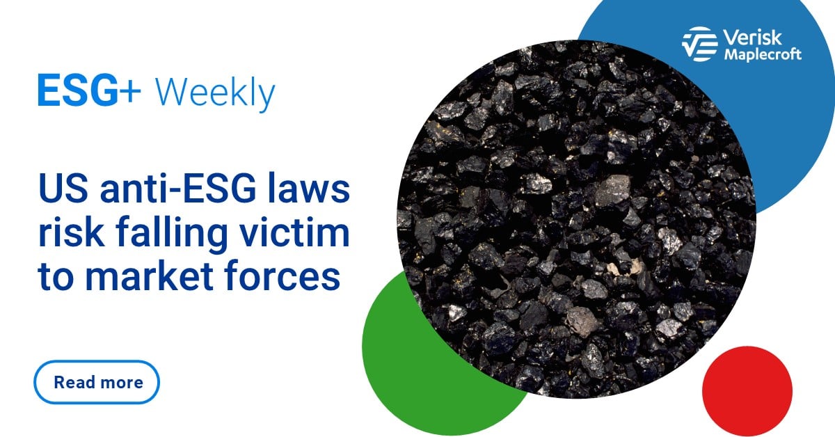 US Anti-ESG Laws Risk Falling Victim To Market Forces | Maplecroft