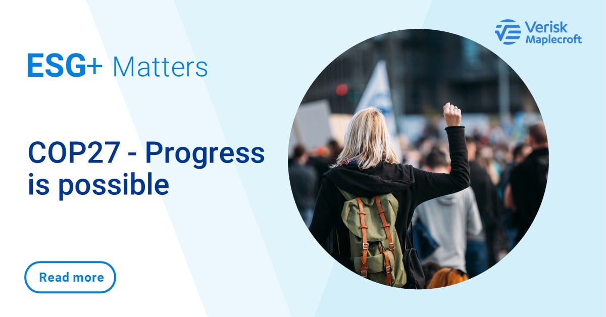 COP27 - Progress is Possible | Maplecroft