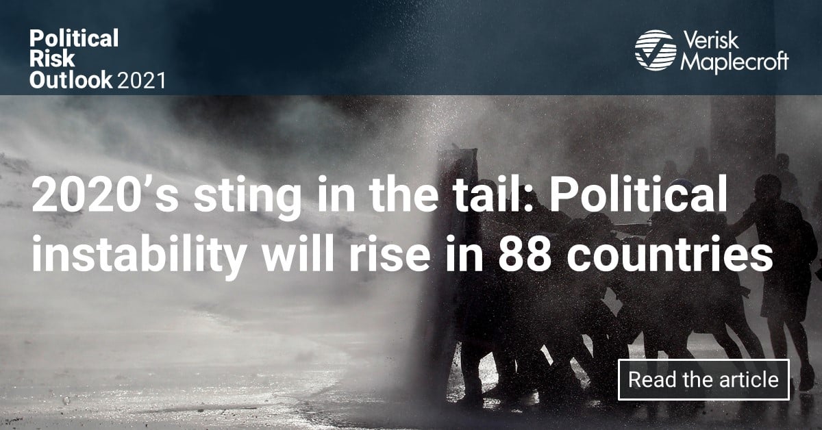 2020’s Sting in the Tail: Political Instability Will Rise in 88 ...