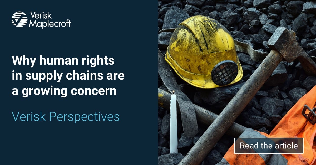 Why Human Rights in Supply Chains are a Growing Concern | Maplecroft